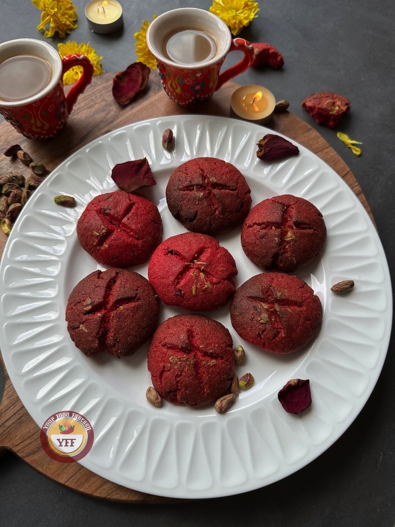 Rose Naan Khatai - Cookies - Your Food Fantasy